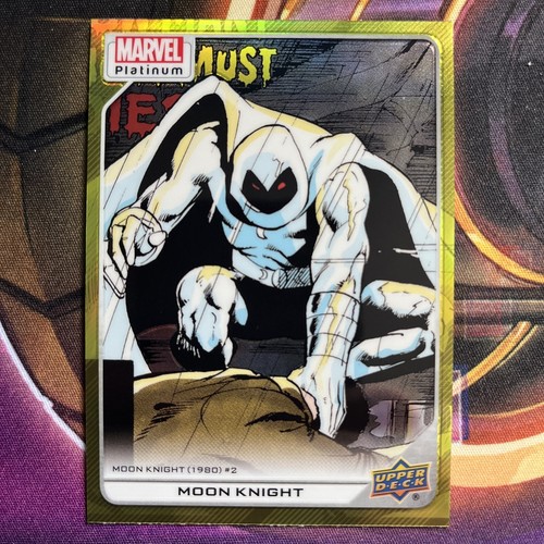2023 Upper Deck Marvel Platinum #104 Moon Knight Yellow Rainbow ...