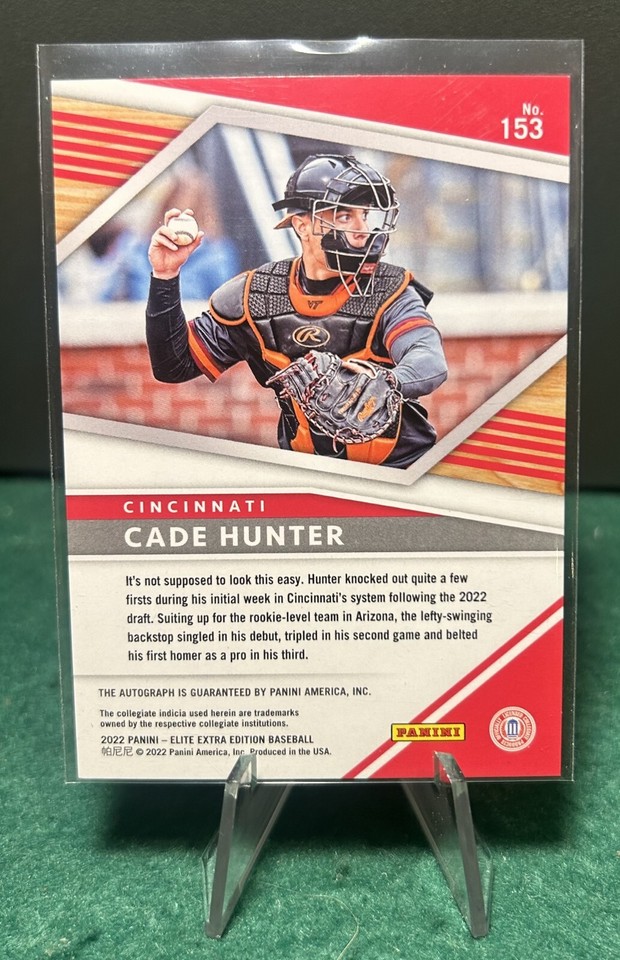 2022 ELITE EXTRA CADE HUNTER RC AUTOGRAPH BLUE RARE *02/20* | eBay