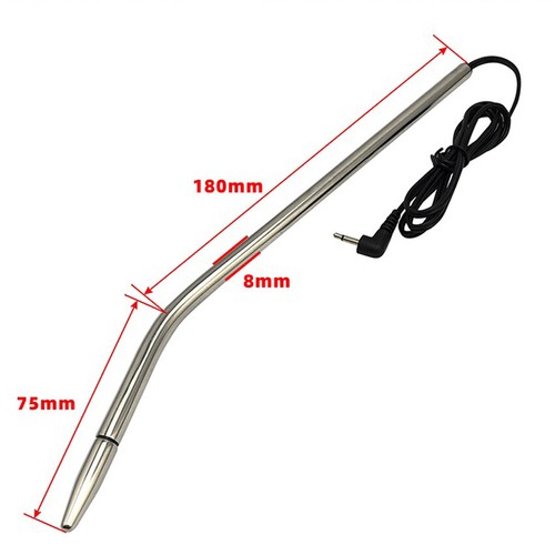 Male Electric E-stim Stretcher Urethral Sounding Rod Penis Plug Dilator ...