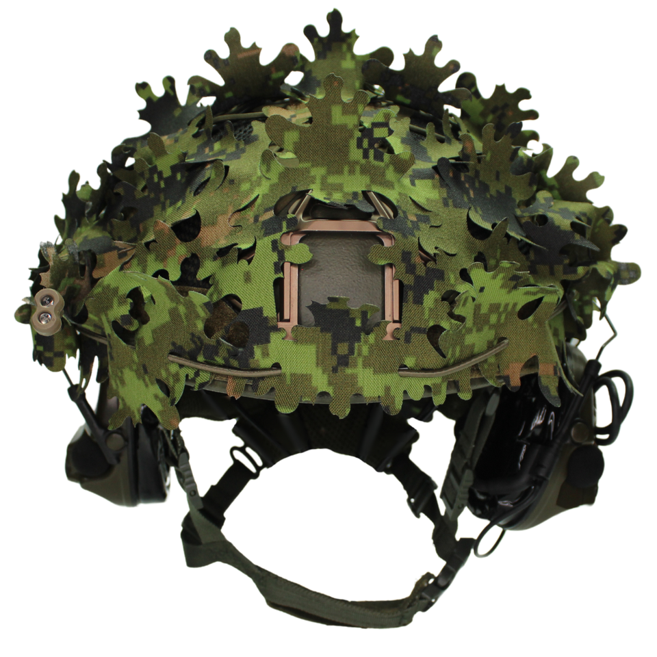 Scrim Tactical Helmet Ghillie 3d Leaf Concealment Camouflage Wood ...