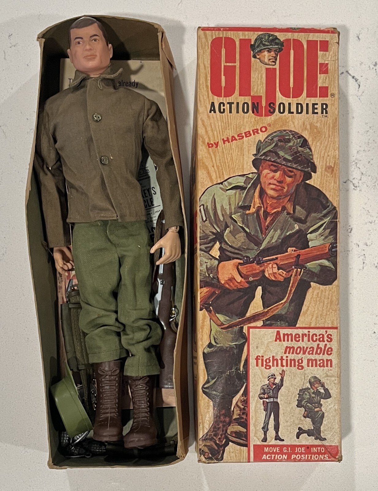 1964 Hasbro - G.I. Joe Action Soldier Figure #7500 in Original Box | eBay