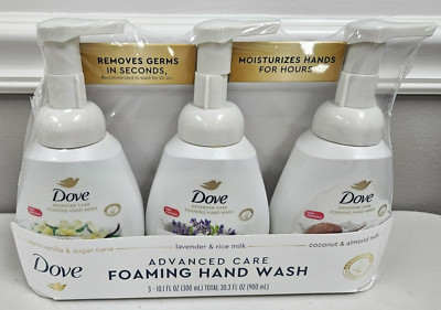 New Dove Foaming Hand Soap Variety Pack Lavender Vanilla Coconut Almond ...