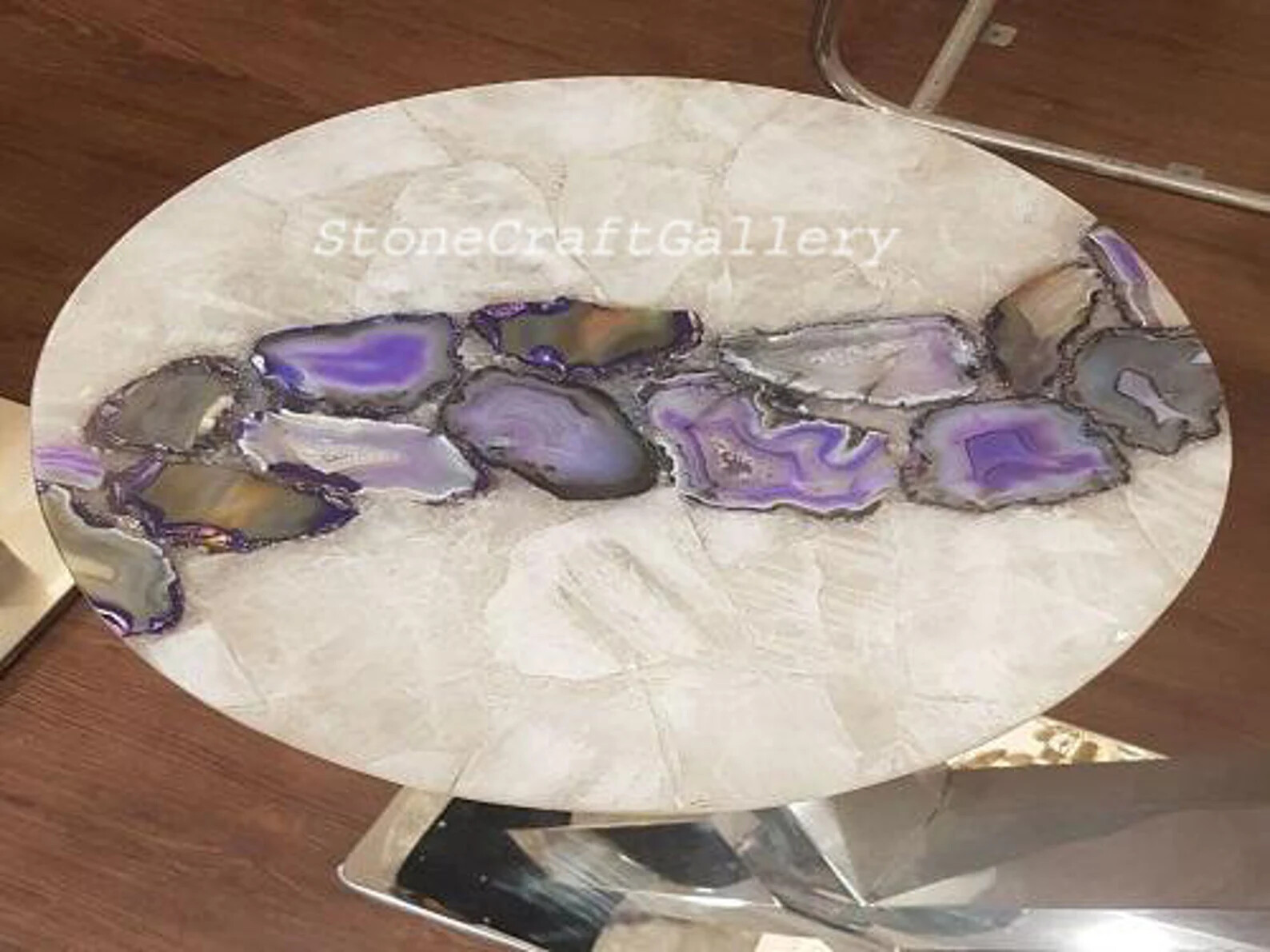 30" Agate Table Top / agate Coffee Table Handmade gemstones Work | eBay