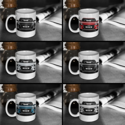 Personalised Audi A3 Saloon Sport Coffee Mug Gift - Choice of Colour ...