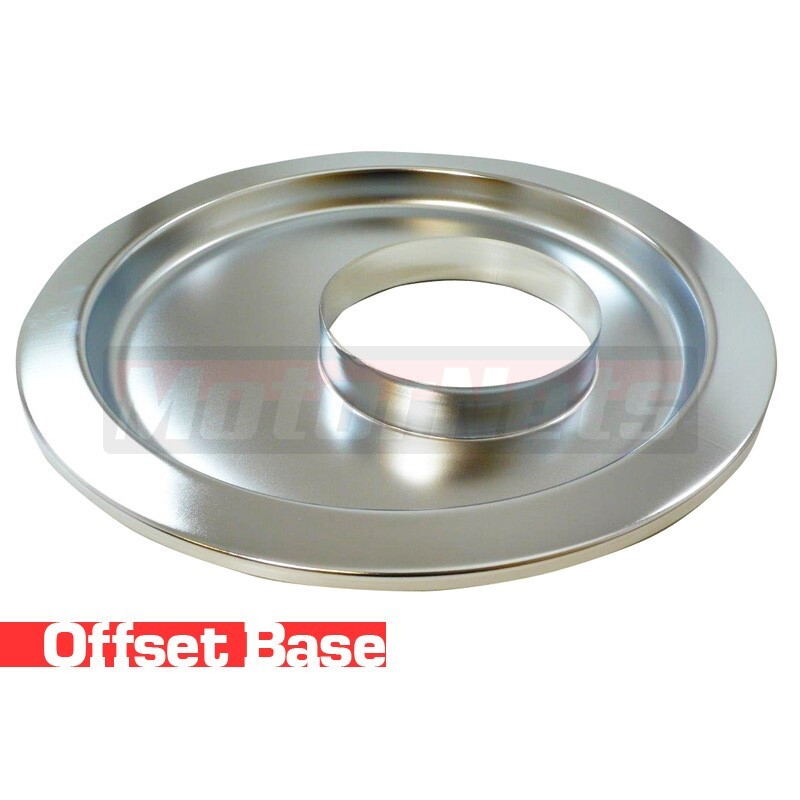14" chrome air cleaner offset base fit Chevy Ford SBC BBC Holley ...