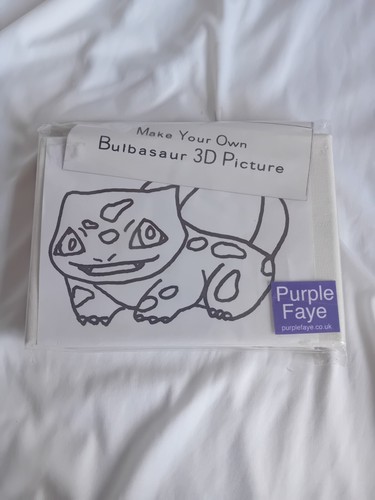 POKEMON MAKE YOUR OWN BULBASAUR 3D MODROC PLASTER PICTURE - NEW AND ...