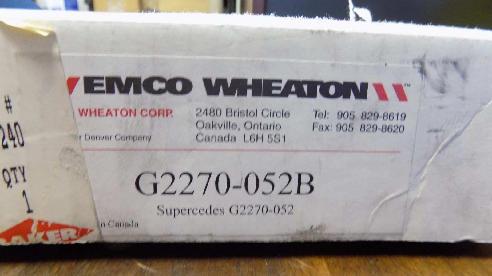 BRAND NEW Emco Wheaton Fuel Tank Level Control Valve G2270-052B | eBay