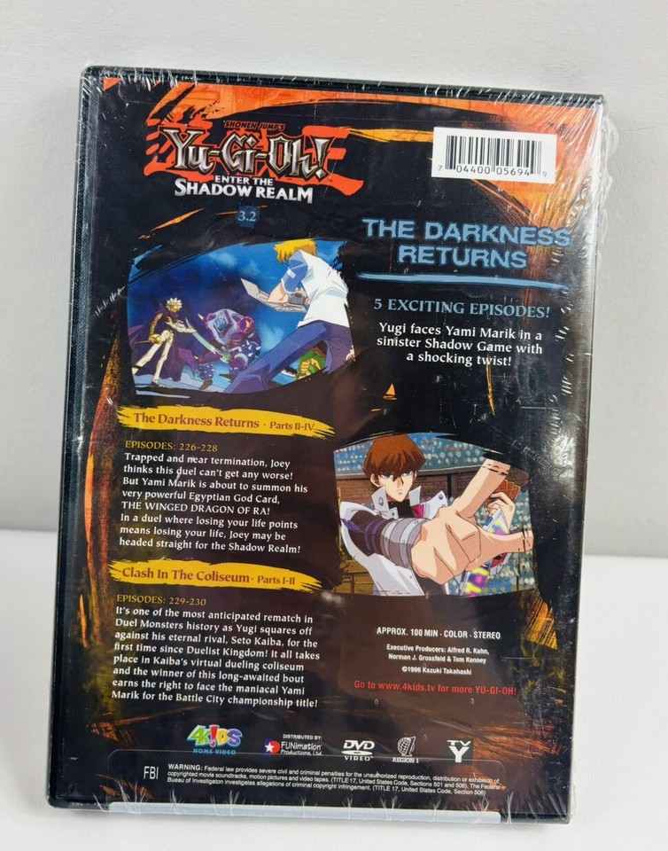 Yu-Gi-Oh: Enter the Shadow Realm - The Darkness Returns (DVD, 2005) 704400056949| eBay