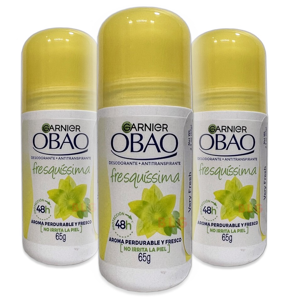 Garnier Obao FRESQUISSIMA Deodorant Antiperspirant Roll-Ons 48 Hours ...