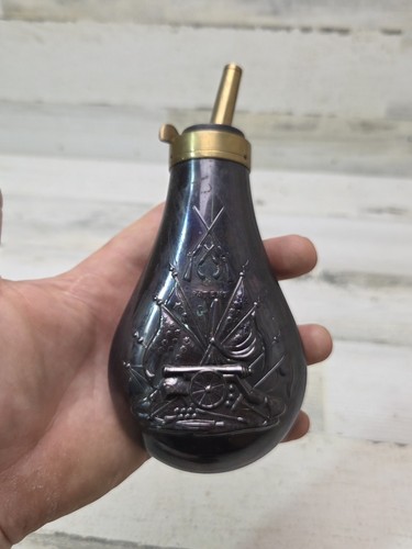 Vintage US Civil War Reproduction Made In Italy Copper & Brass Powder ...