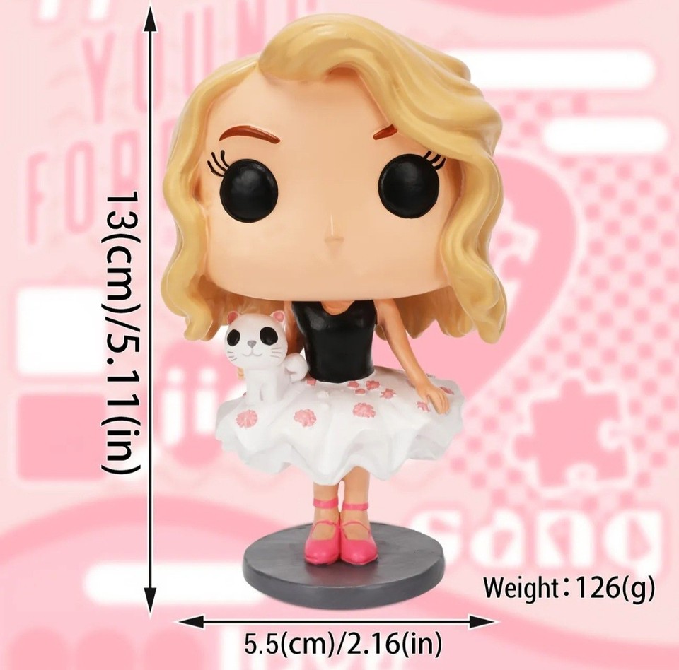 NEW 5" Resin Taylor Swift Doll With Cat Swiftie Eras | eBay