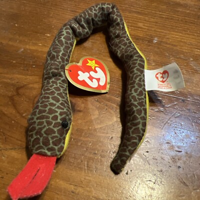 Ty Teenie Beanie Baby "Slither the Snake" - 1999 Retired - With Tag | eBay