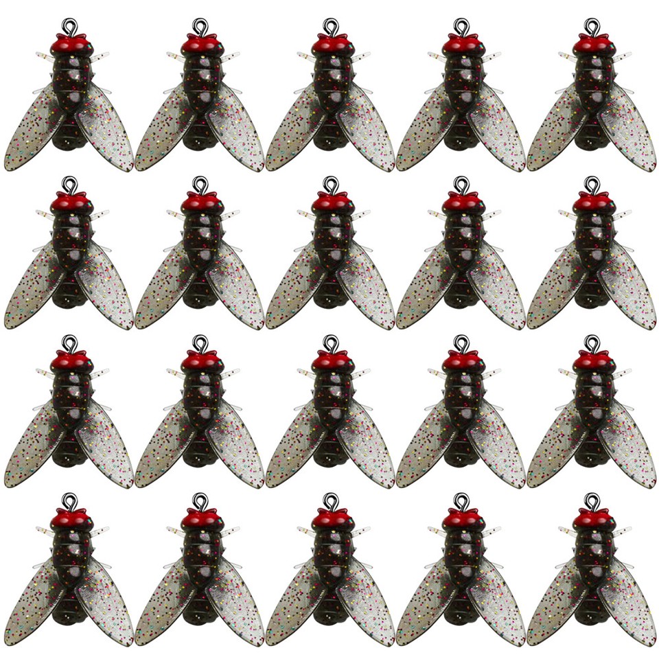 Useful 20Pcs Bionic Fly Fishing Bait Fly Floating Lures for Saltwater ...