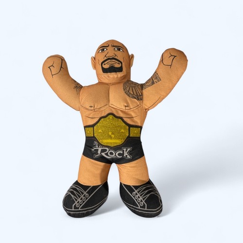 The Rock Dwayne Johnson WWE Wrestler Brawling Buddies 16" Plush 2012 ...