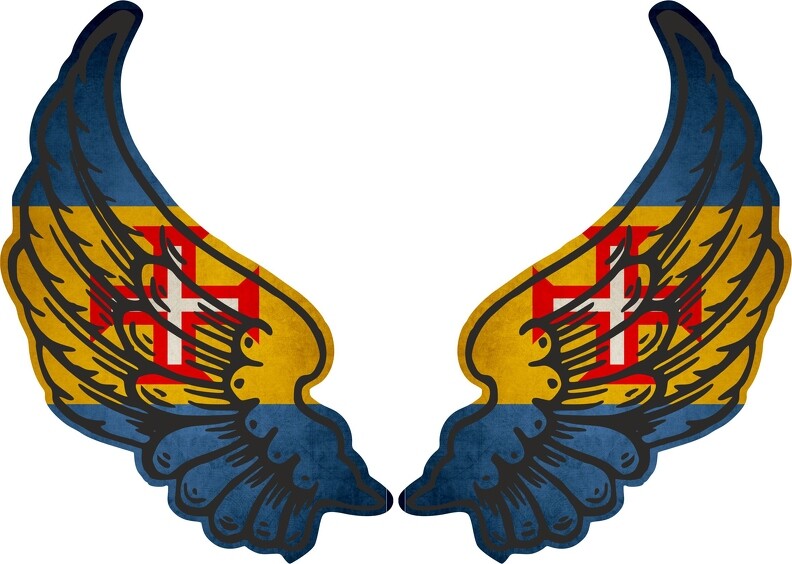 Sticker aufkleber flugel motorrad biker flagge fahne madeira | eBay.de