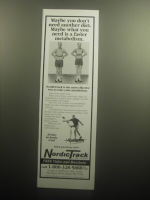 1993 NordicTrack Exercise Machine Ad - Maybe you don't need another ...
