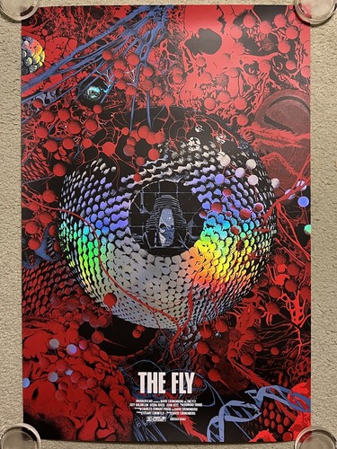 The Fly Jeff Goldblum RARE! Foil Art Print Movie Horror Poster Mondo ...
