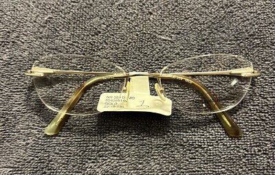 Naturally Rimless NR 359 Designer Eyeglasses Frame, 52-18-135, Gold ...