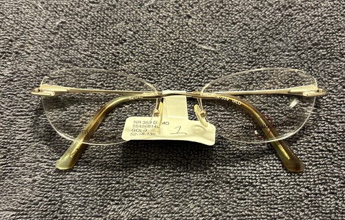 Naturally Rimless NR 359 Designer Eyeglasses Frame, 52-18-135, Gold ...