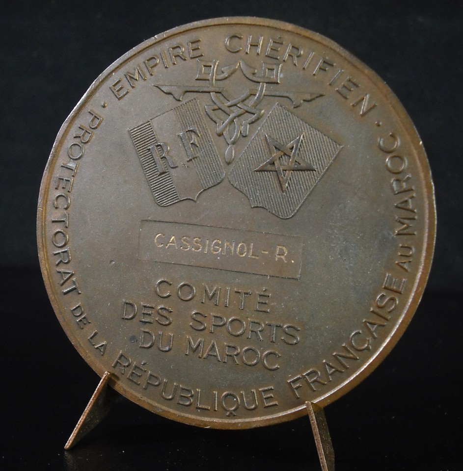Medal R Cassignol Sports Committee Morocco Cherifian Empire Colonies ...