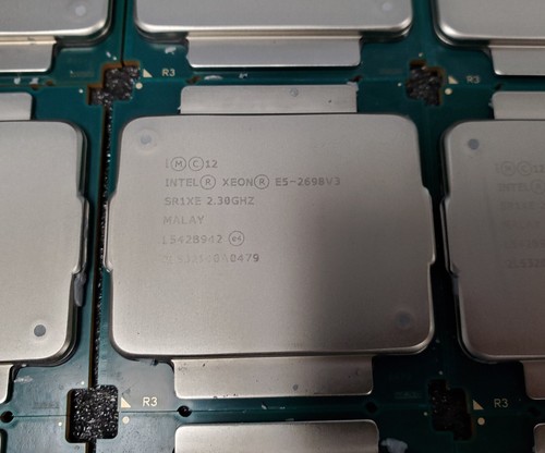 Lot of (32) Intel Xeon E5-2698 v3 16-Core Server CPUs 2.3GHz LGA2011-3 ...