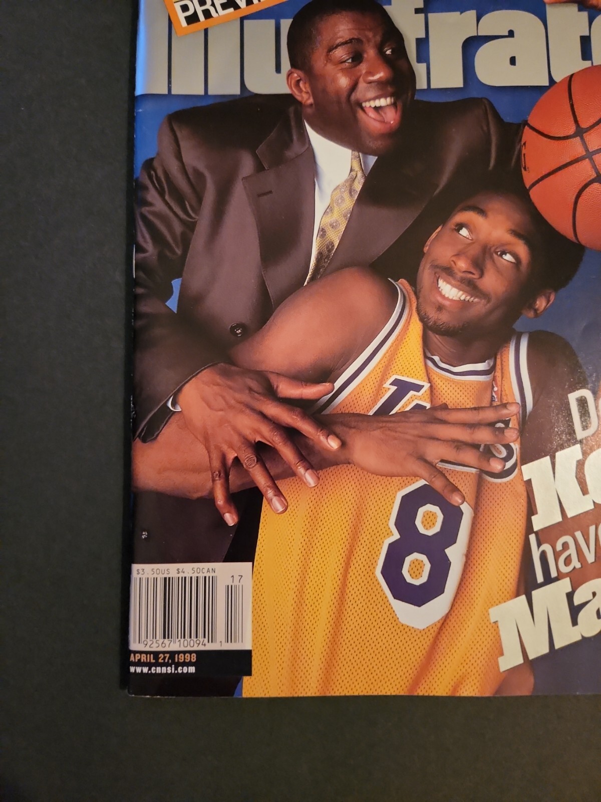 Very Rare April 27, 1998 Kobe Bryant Sports Illustrated First Cover ...