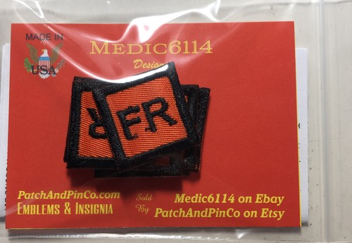 7 FR Patches Replacement Tags Fire Resistant Retardant FRC Orange Black ...