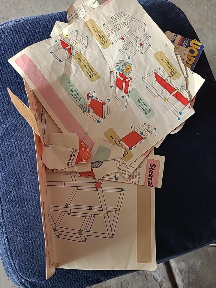 Vintage 1986 Playskool Pipeworks 1000 Basic Set Building Toy Broken ...