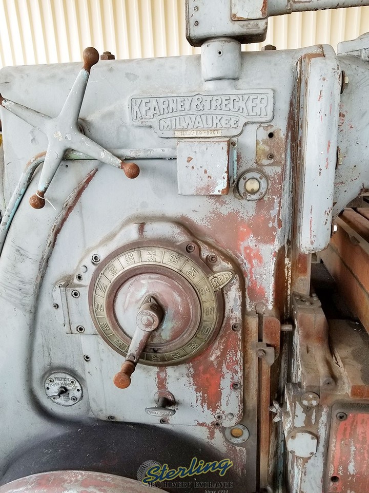 19-1/2" x 88", Used Kearney & Trecker Plain Type Horizontal Milling ...