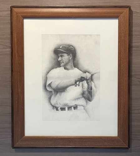 LOU GEHRIG Yankees HOF Artist Allen Friedlander Large Framed Photo ...