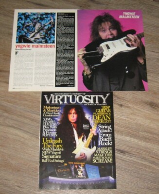 Yngwie Malmsteen AD original FULL PAGED magazine clippings pages PHOTO ...