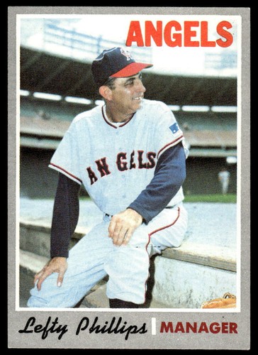 1970 Topps #376 Lefty Phillips BASEBALL California Angels | eBay