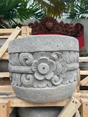 NEW Balinese Hand Crafted Paras Pot - Bali Feature Pot - Carved Bali ...