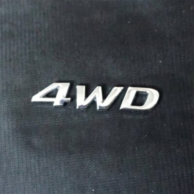 1x Silver 4WD Chrome Meal Decal Badge Sticker Emblem Engine Vehicle ...