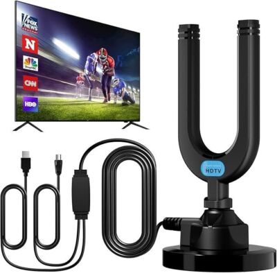 Portable Magnetic TV Antenna Indoor Outdoor Digital HD Freeview Aerial ...