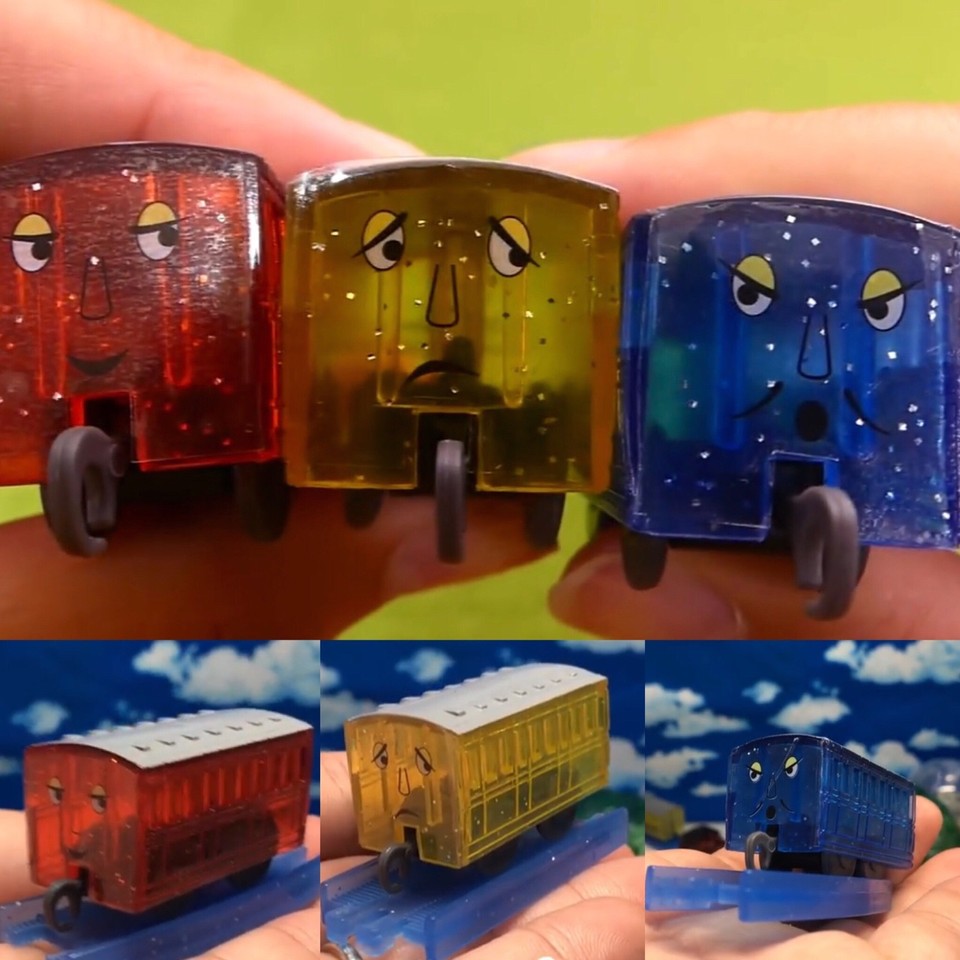 Thomas & Friends Hiro Spencer Rosie Toby Henrietta TOMY Windup Set ...
