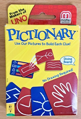 Pictionary Card Game Family Party Travel Mattel 2012 | eBay