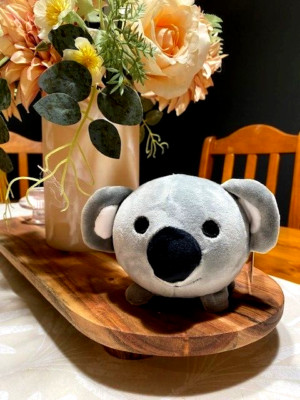 Koala Squishy/Squishable Toy - Soft Velvety Velboa Fabric 9cm x 12cm | eBay