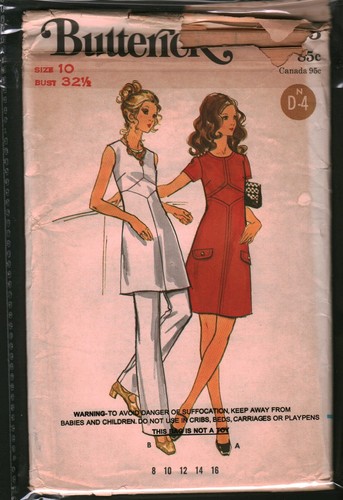5983 Vintage Butterick SEWING Pattern Misses 1960s One Piece Dress ...