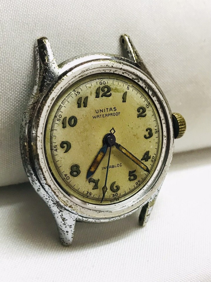 VINTAGE MEN'S ELREX/ENICAR & UNITAS/RAYMOND MILITARY WATCH LOT 1414 | eBay