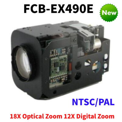 Original Sony EX490E Color Block CCD Camera 18x Optical Zoom 12X ...
