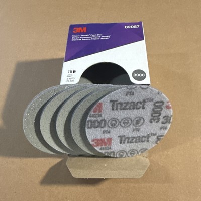 3M 02087 Trizact Abrasive P3000 Grit 3" 76mm Hookit Sandpaper Foam (5 ...