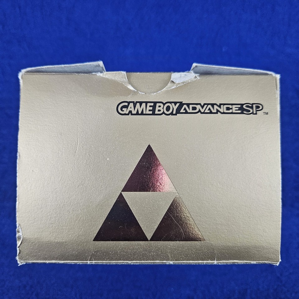 GBA SP CONSOLE Gold Limited Zelda Edition PAK MINISH CAP RARE Game Boy ...