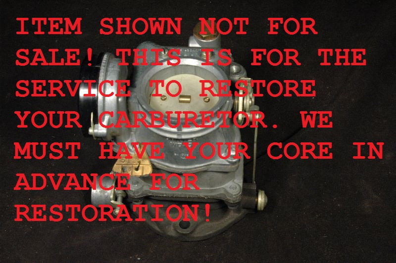 YOUR 1936-50 CARTER WDO 2 BARREL CARBURETOR RESTORED- ANY MODEL WILL BE ...
