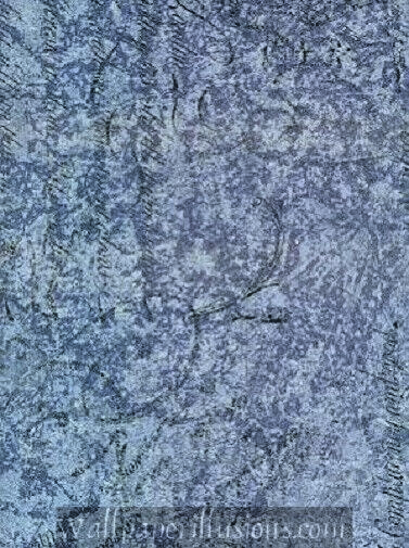 Village Paper Illusions Cobalt Blue Script Illusion Faux Finish ...