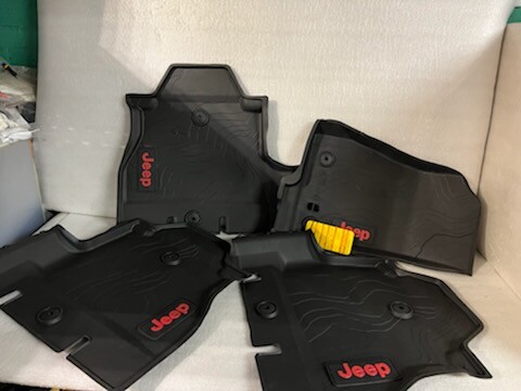 2018-2022 Jeep Wrangler/Gladiator All Weather Floor Mat Set 82216623AA ...