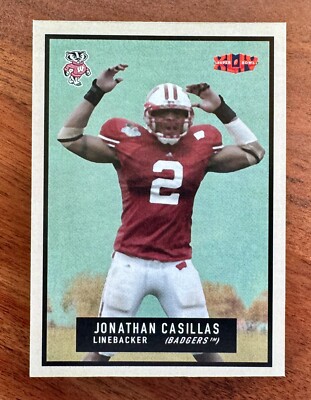 Jonathan Casillas Custom Art Football Card 1951 Topps Magic Badgers ...