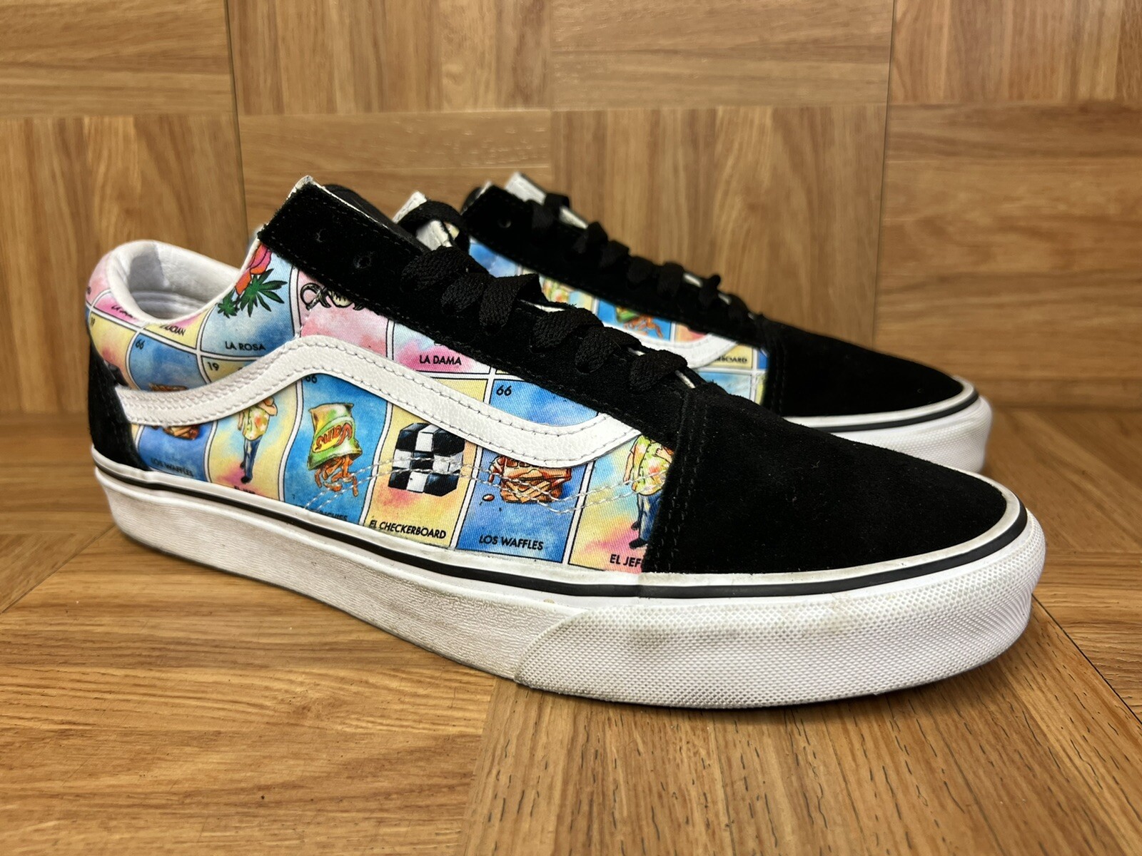 RARE🔥 VANS Old Skool Loteria Patchwork Black Sneaker… - Gem