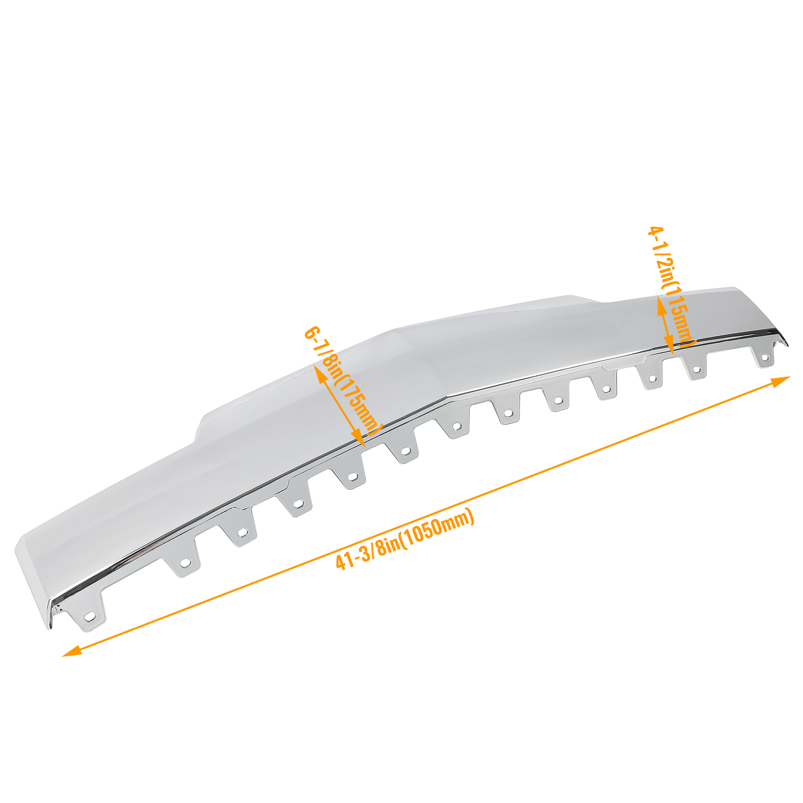 Chrome Front Lower Bumper Skid Plate For 14-15 Chevrolet Silverado 1500 ...