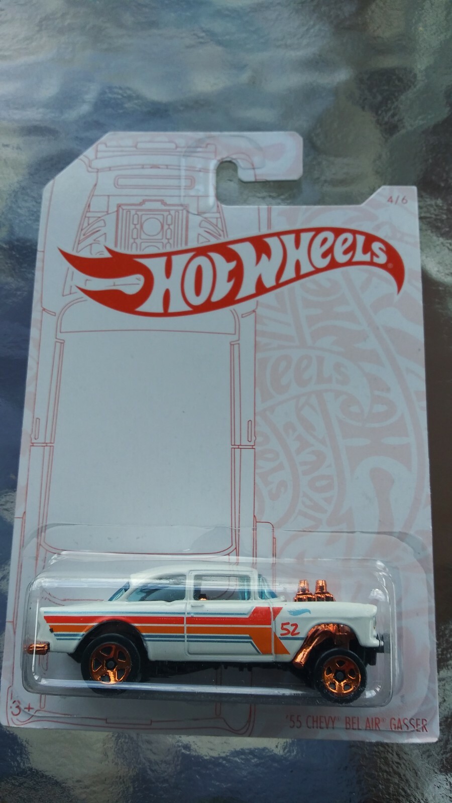 Hot Wheels 55 Chevy Bel Air Gasser Red 1:64 Diecast Car for sale online ...